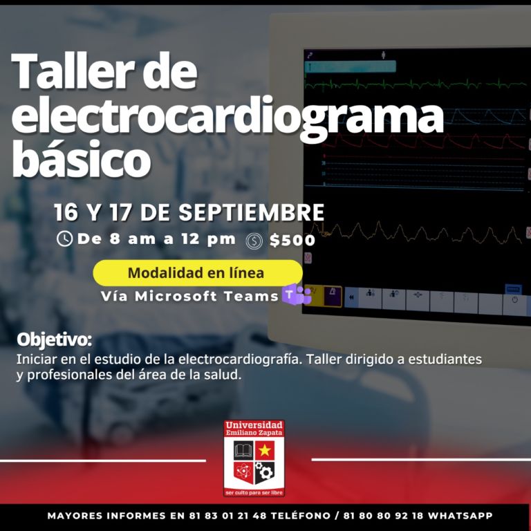 Taller de Electrocardiograma Básico – UNEZ – Universidad Emiliano Zapata